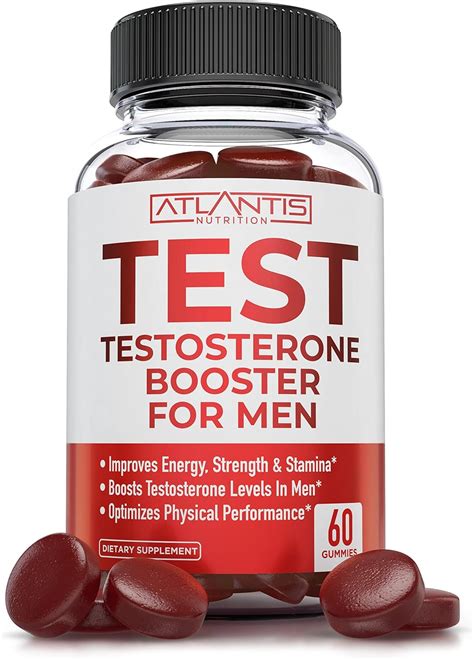 Atlantis Nutrition Testosterone Booster For Men Gummies