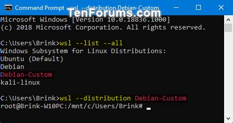 Export And Import Windows Subsystem For Linux WSL Distro In Windows Tutorials