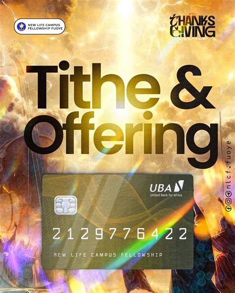 Tithe And Offering Flyer Design Church Graphic Design Flyer Design