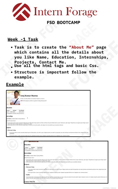 Fsd Week 1 Task I Need This Computer Science Intern Forage © ©intern Forage Fsd Bootcamp
