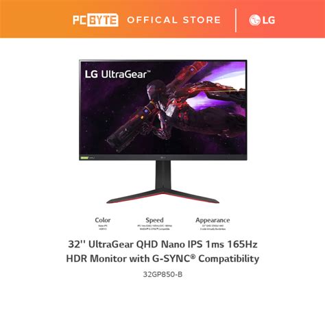 Lg Ultragear 32gp850 B 32 Nano Ips 1ms 180hz 2k Qhd Hdr10 Monitor Lazada