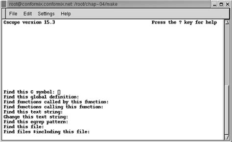 Using Cscope And Cbrowser Linux Development Platform Configuring