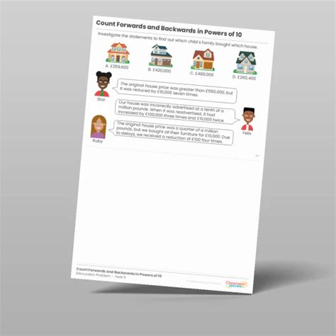 Year 5 Count Forwards And Backwards In Powers Of 10 Reasoning And