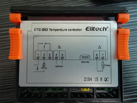 Elitech Digital Temperature Controller Etc 902 220v Cw 1 Pc Ntc Probe Elitech Temperature