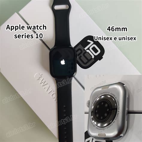 Applewatch S10 Series 10 46mm Smartwatch Bluetooth Chamada Mostrador De Sono Masculino E