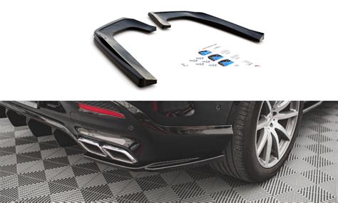 CKM Car Design 1 CKM Carbon Look Or Black Rear Side Splitters 2pcs Coupe