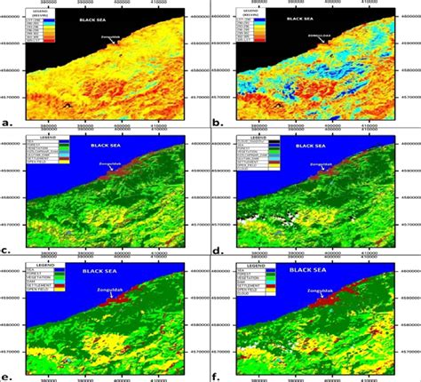 Lst And Classification Results A Lst Map Of Landsat Image Acquired On