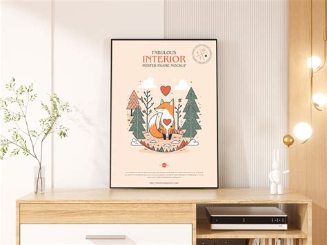 Free Fabulous Interior Poster Frame Mockup Free Mockup Zone
