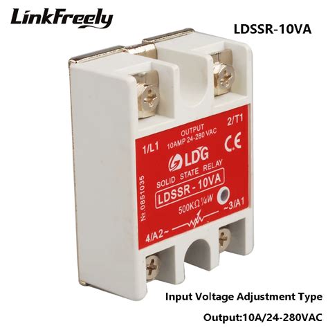 Ssr 10va Solid State Relay 220v 10a Output 24 280vac Input110v 230v
