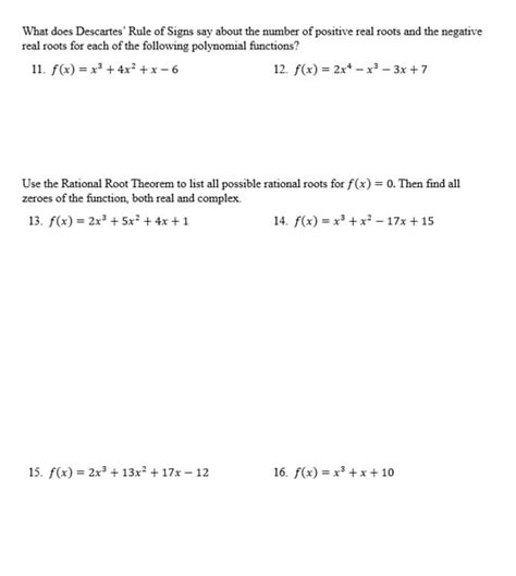 Polynomials Rational Root Theorem Solving Bundle With Answer Keys