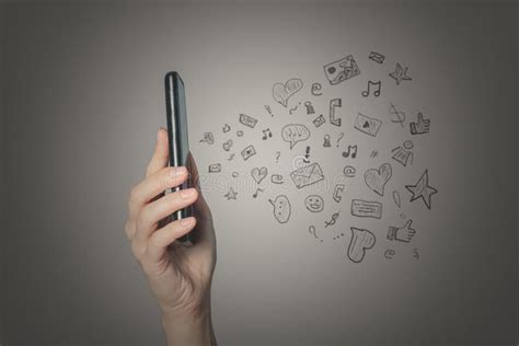 Social Media Dependency Stock Image Image Of Smart 188189413