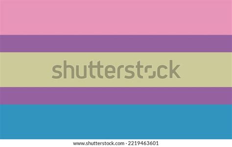 Endogender Flag Vector Illustration Endogender Gender Stock Vector