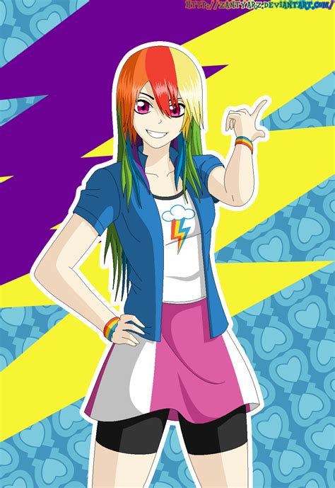 Rainbow Dash Anime Human