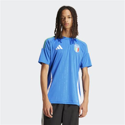 Maillot Manches Courtes Adidas Italie Figc Domicile 2024 Blue