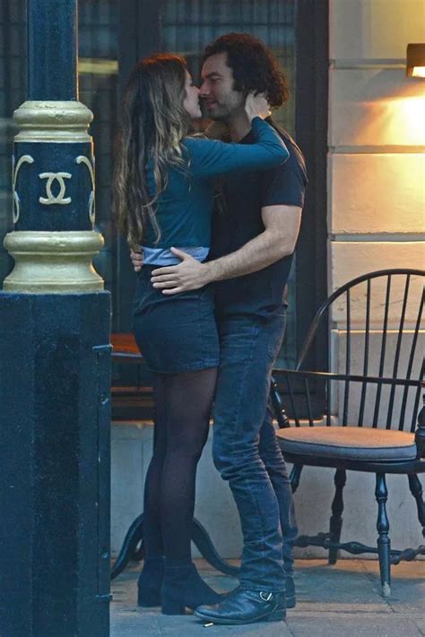 Poldark Hunk Aidan Turner Cant Resist A Cheeky Kiss And A Dance With