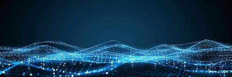 Premium Photo Abstract Dark Blue Molecules With Geometric Shapes On Vector Design Network