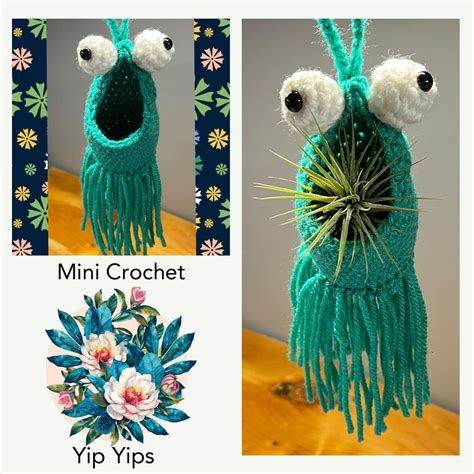 Mini Yip Yips Crochet Yip Yips Handmade Custom Order Crochet Amigurumi Hanging Yip Yips