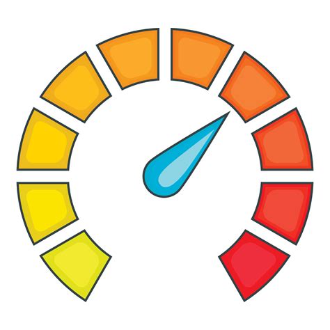 Icono De Velocímetro Grande Estilo De Dibujos Animados 14676383 Vector