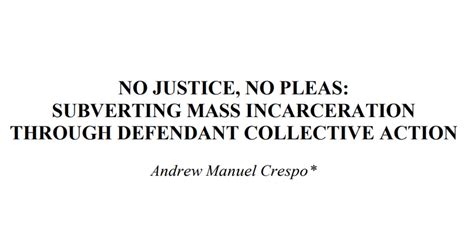 Iemi Director Andrew Crespo Publishes Article On Plea Strikes And