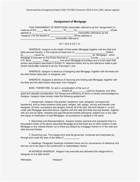 Credit Assignment Agreement Template Parahyena