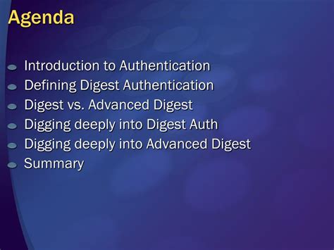 Ppt Understanding Digest And Advanced Digest Authentication In Iis 60 Powerpoint Presentation