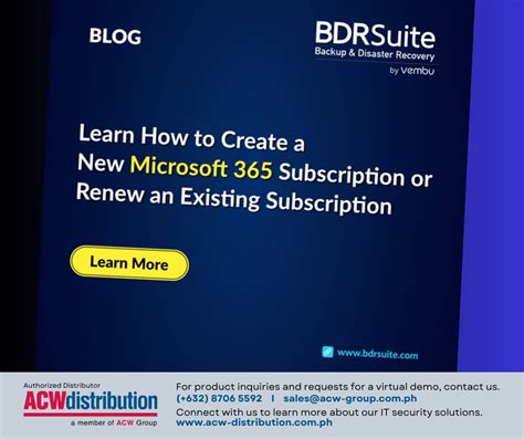 Acw Distribution Phils Inc On Linkedin Bdrsuite Microsoft365