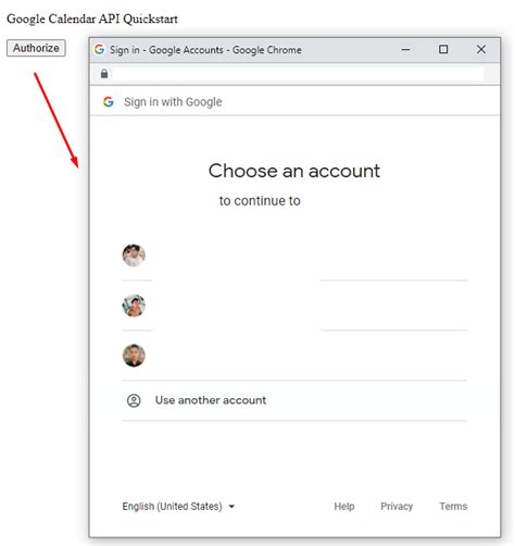 Javascript Google Calendar API Per User Gmail Account Stack Overflow