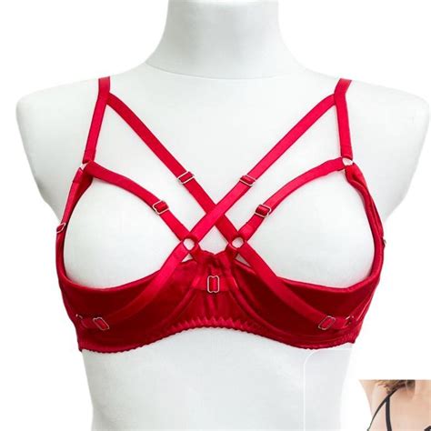 Quarter Cup Bra Open Cupless Bra Plus Size Shelf Bra Open With Extra