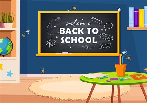 Premium Vector Modern School Classroom Interior Design