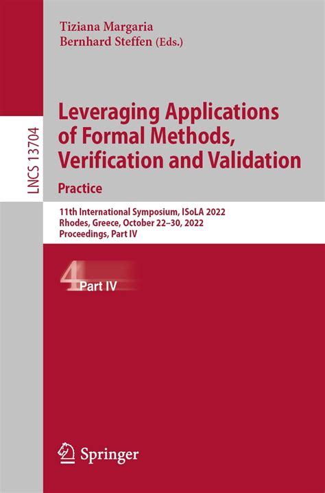 Leveraging Applications Of Formal Methods Verification And Validation