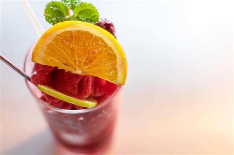 Premium Photo Close Up Of Drink In Glass