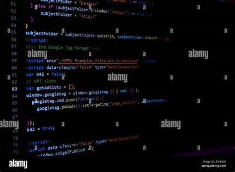 Programming Coding Screen Web Developer Coding Screen Stock Photo Alamy