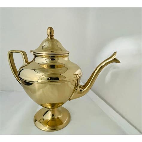 Vintage Dirilyte Gold Tone Tea Pot Chairish