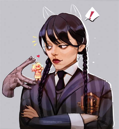 Wednesday And Enid By Cemarhyarts Пикабу