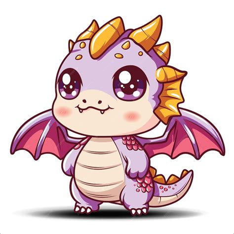 El Personaje Del Dragón Chino Shibi De Dibujos Animados Vector Premium