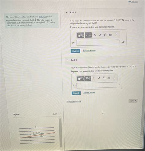 [solved] Review Part A The Long Thin Wire Shown In The Figure Figure
