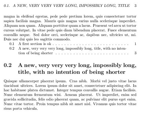 Table Of Contents Sectionmark Escaping And Numbering Problem TeX LaTeX Stack Exchange