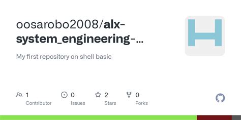 Github Oosarobo2008alx Systemengineering Devops My First