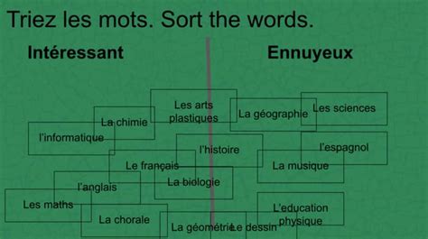 French School School Supplies Sortingmatching By Lauren Doll Tpt