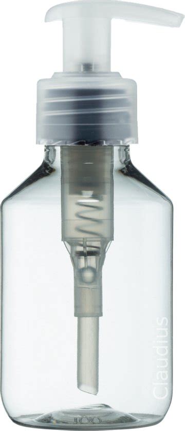 Lege Plastic Fles 100 Ml PET Transparant Met Transparante Pomp Set