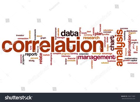 Correlation Word Cloud Concept Stock Illustration 236211685 Shutterstock