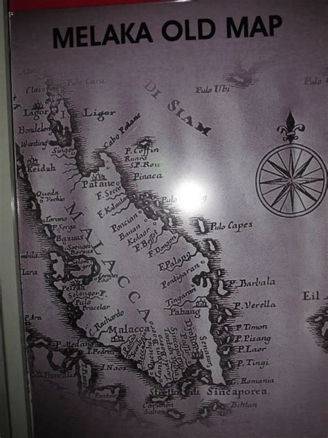 Melacca Old Map Poster Design