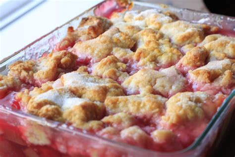 Butter Cream Raspberry Rhubarb Cobbler