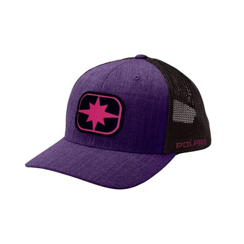 Polaris Ellipse Patch Trucker Hat Purple 2864563