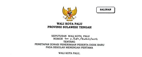 Pengumuman Hasil Kelulusan Ppdb Tahun Pelajaran 2024 2025 Smp Negeri 3 Palu