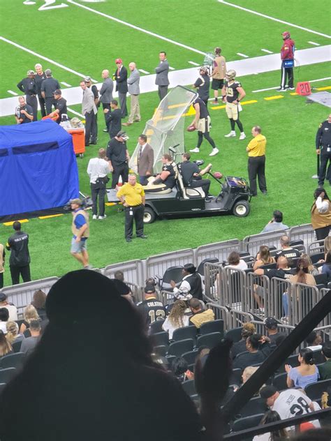 Trevor Penning Being Carted Off Rsaints