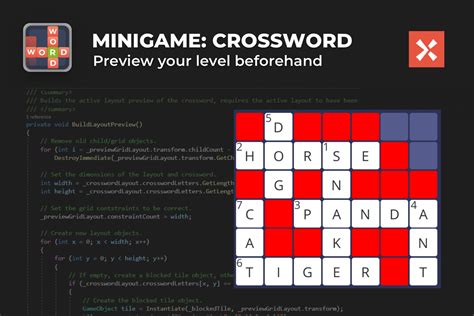 Crossword Puzzle Game Template