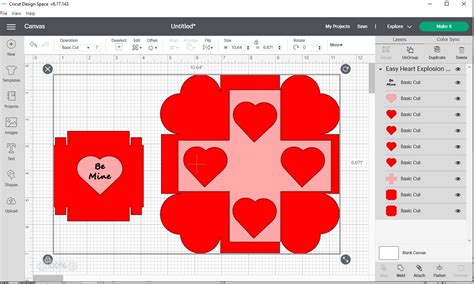 Exploding Box SVG PDF Heart Box Explosion Box Pop Up Card Etsy
