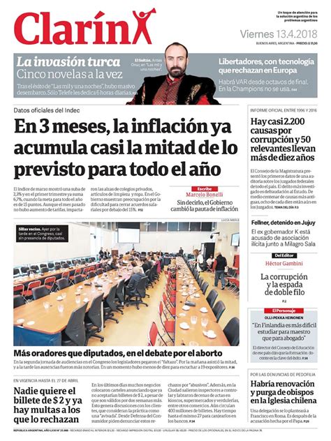 Clarín Argentina 13 De Abril De 2018 Infobae
