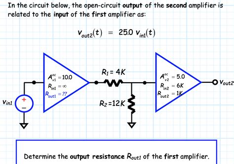 Solved In The Circuit Below The Open Circuit Output Of The
